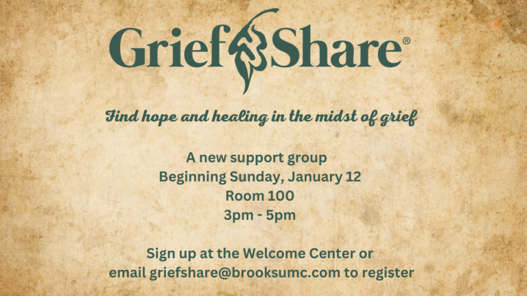 GriefShare - Brooks United Methodist Church